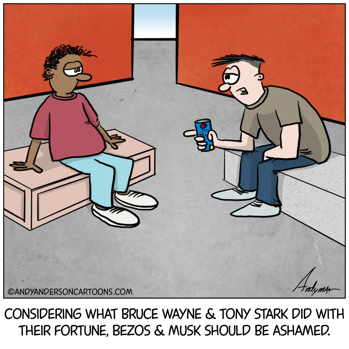 Cartoon/Meme about Jeff Bezos & Elon Musk by Andy Anderson – Andy ...